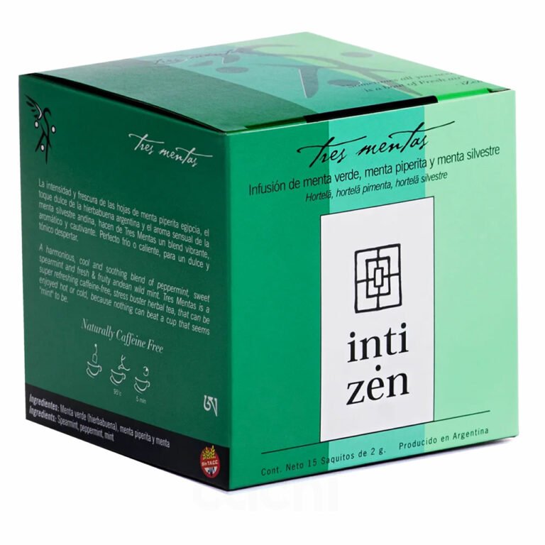Te Inti Zen 3 Mentas Piperita Verde y Silvestre 15 sobres Infusión