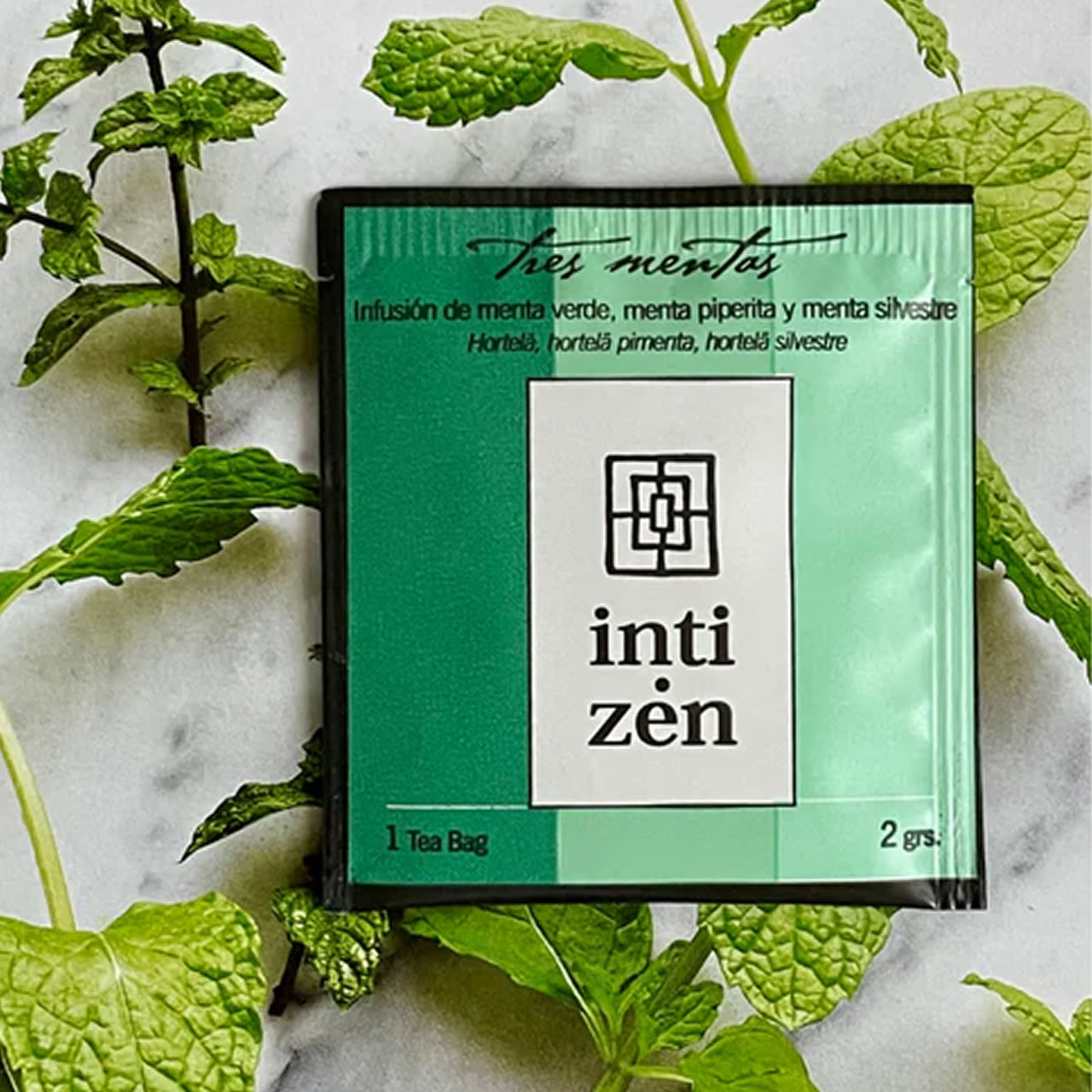 Te Inti Zen 3 Mentas Piperita Verde y Silvestre 15 sobres Infusión