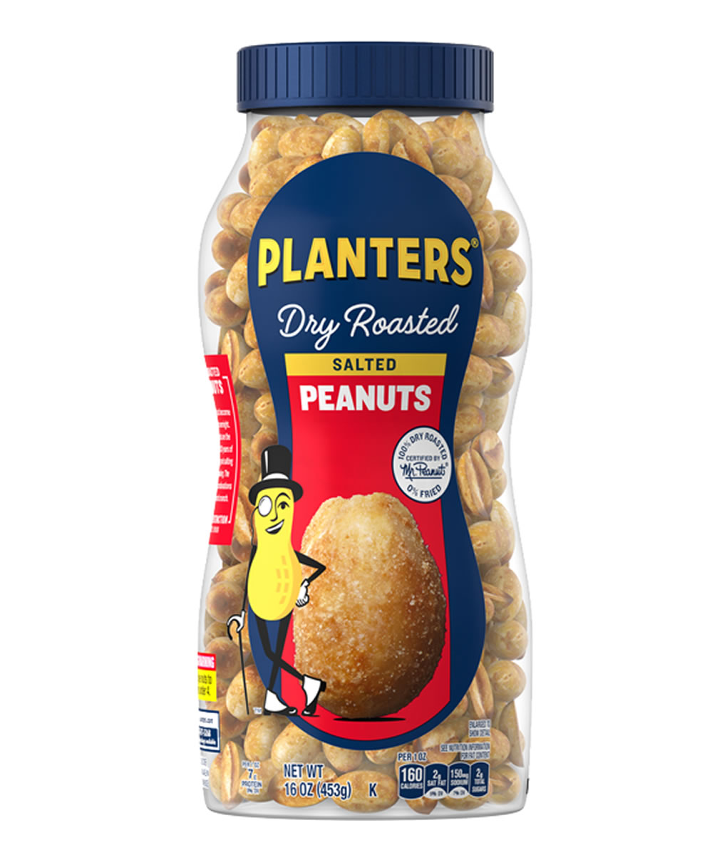 Maní Planters Tostado Salado Dry Roasted Salted 453gr