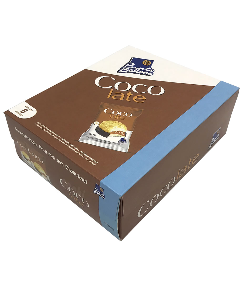 Alfajor De Coco Punta Ballena Cocolate X 8 Unidades