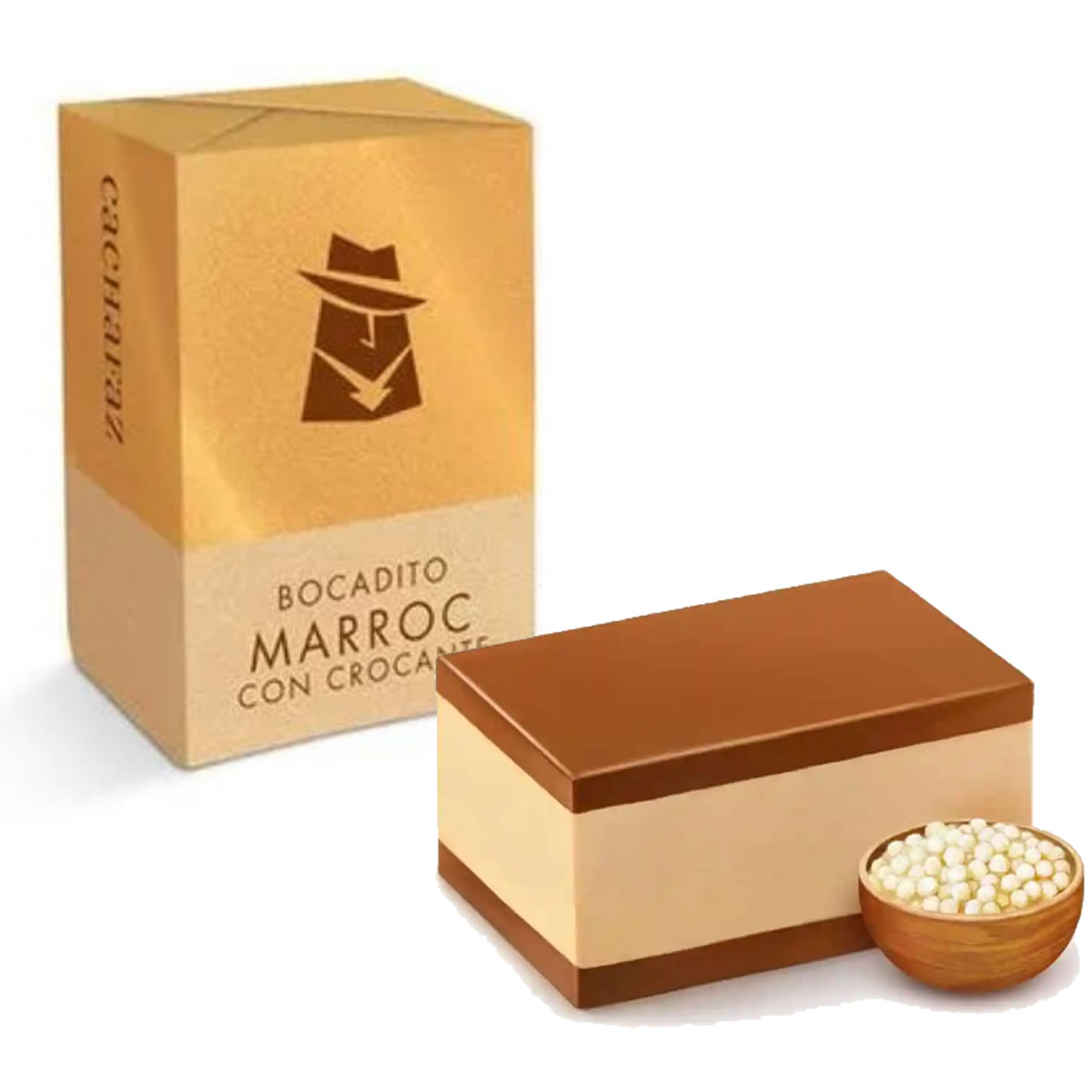 Caja de Bocaditos Cachafaz Marroc con Crocante 6 unidades