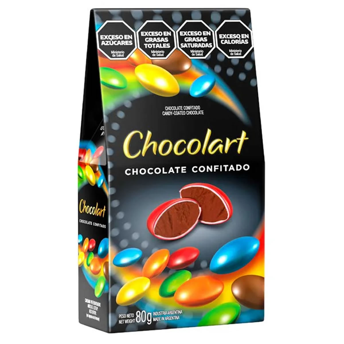 Grajeas Chocolart Chocolate Confitado 80grs