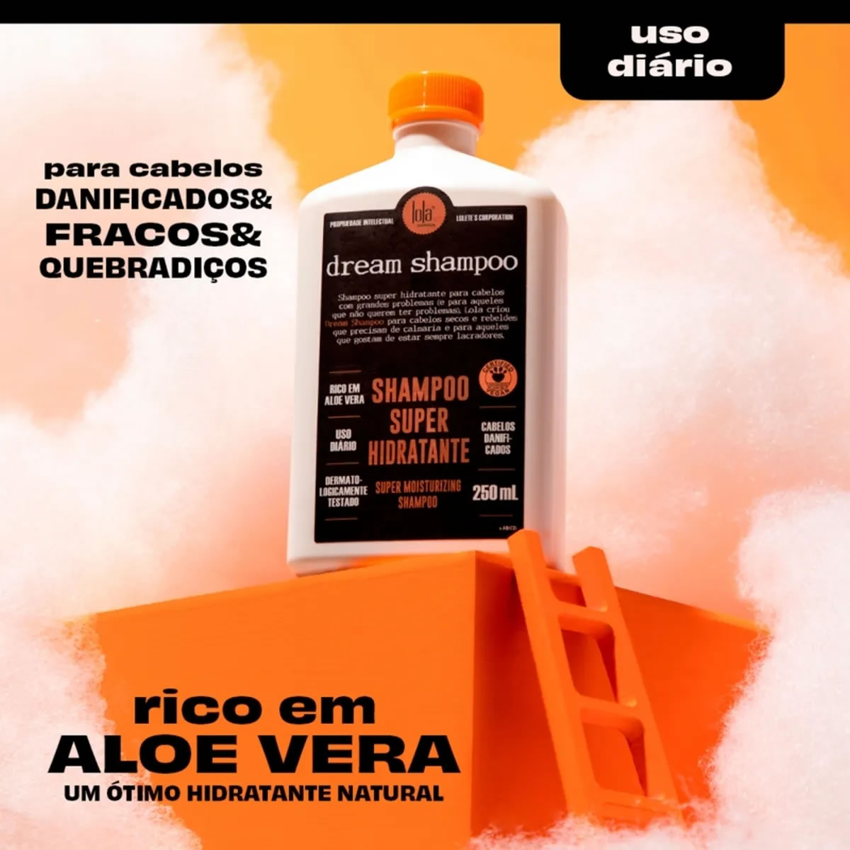 Shampoo Super Hidratante Dream Cream Lola 250grs