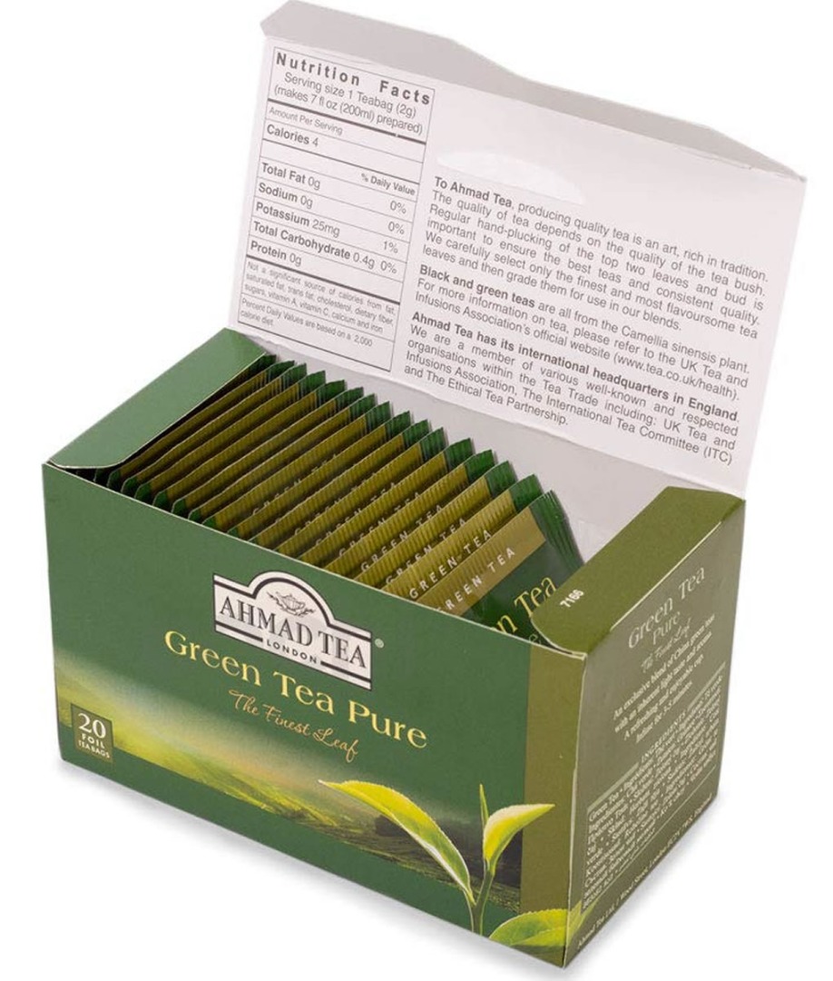 Te Ahmad Green Tea Pure Caja x 20 Foil Tea Bag