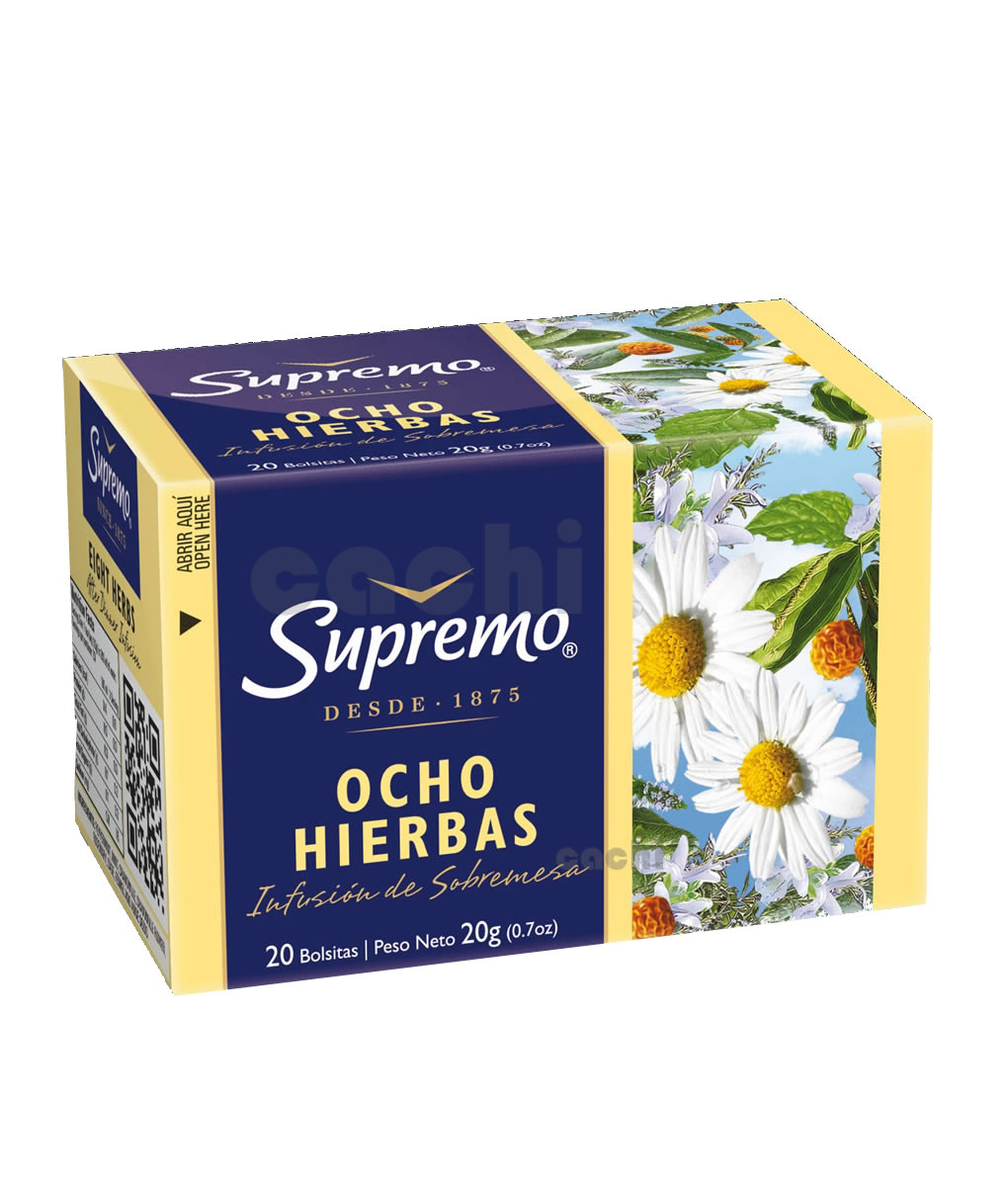 Te Supremo Infusión 8 Hierbas Mixto X 20 Sobres