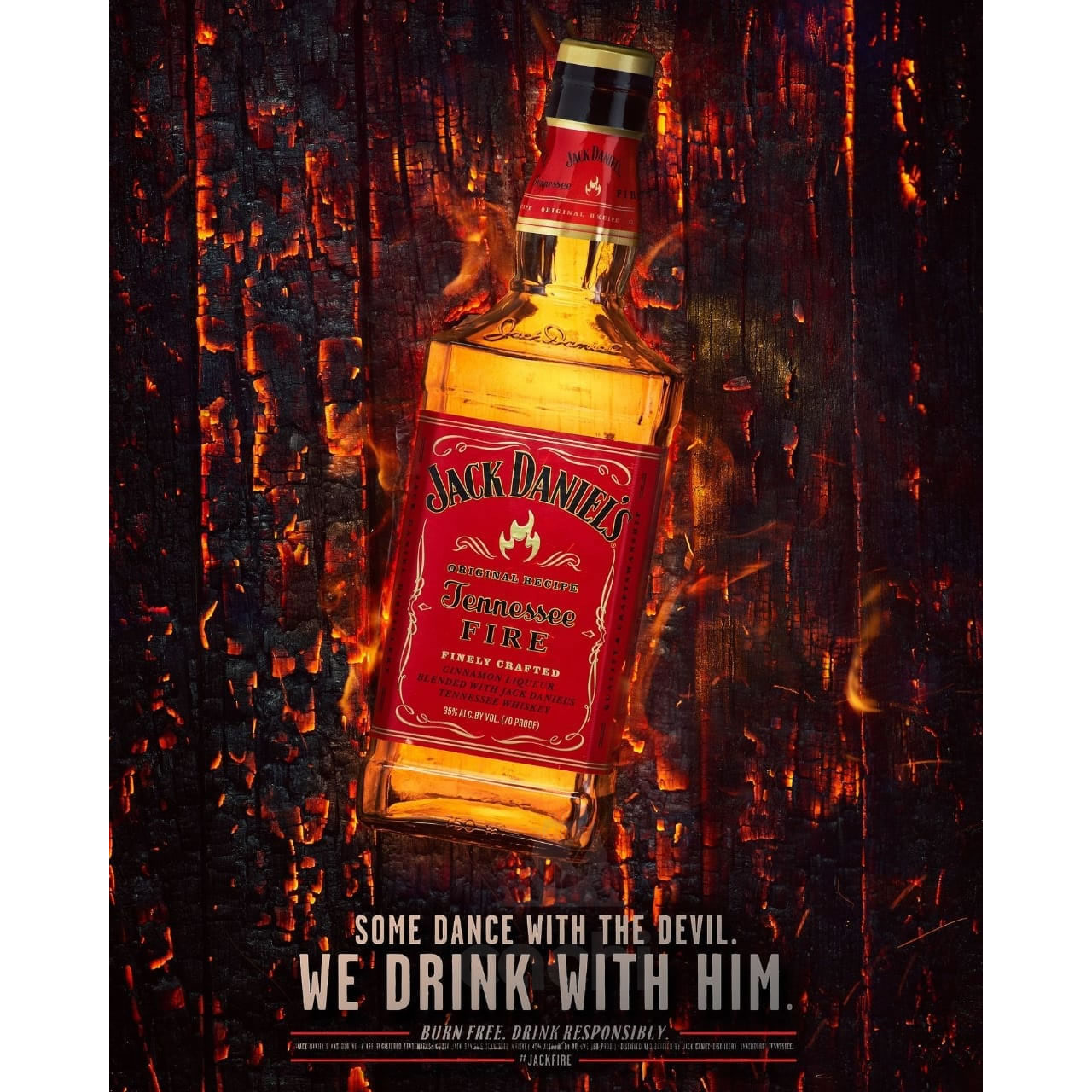 Whiskey Jack Daniel's Fire Cinnamon 1 Litro Tennessee