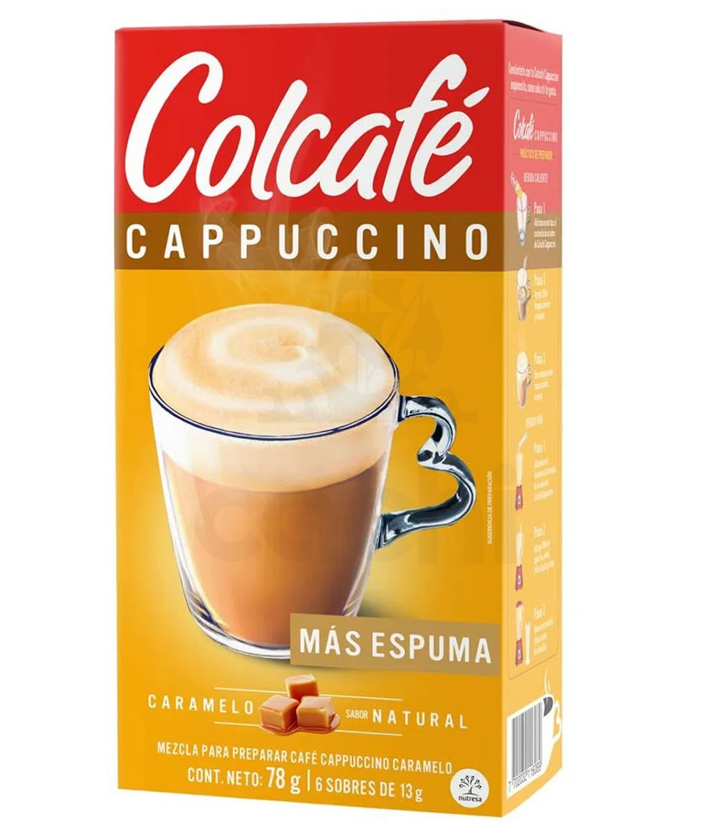 Colcafe Cappuccino Caramelo 78grs 6 sobres