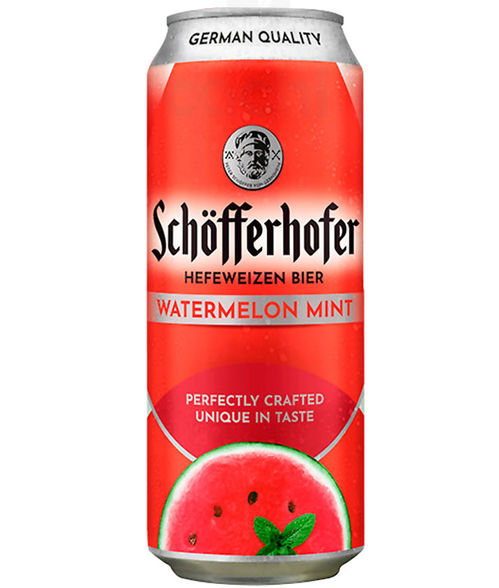 Cerveza Alemana Schofferhofer Con Sandia y Menta Lata 500ml